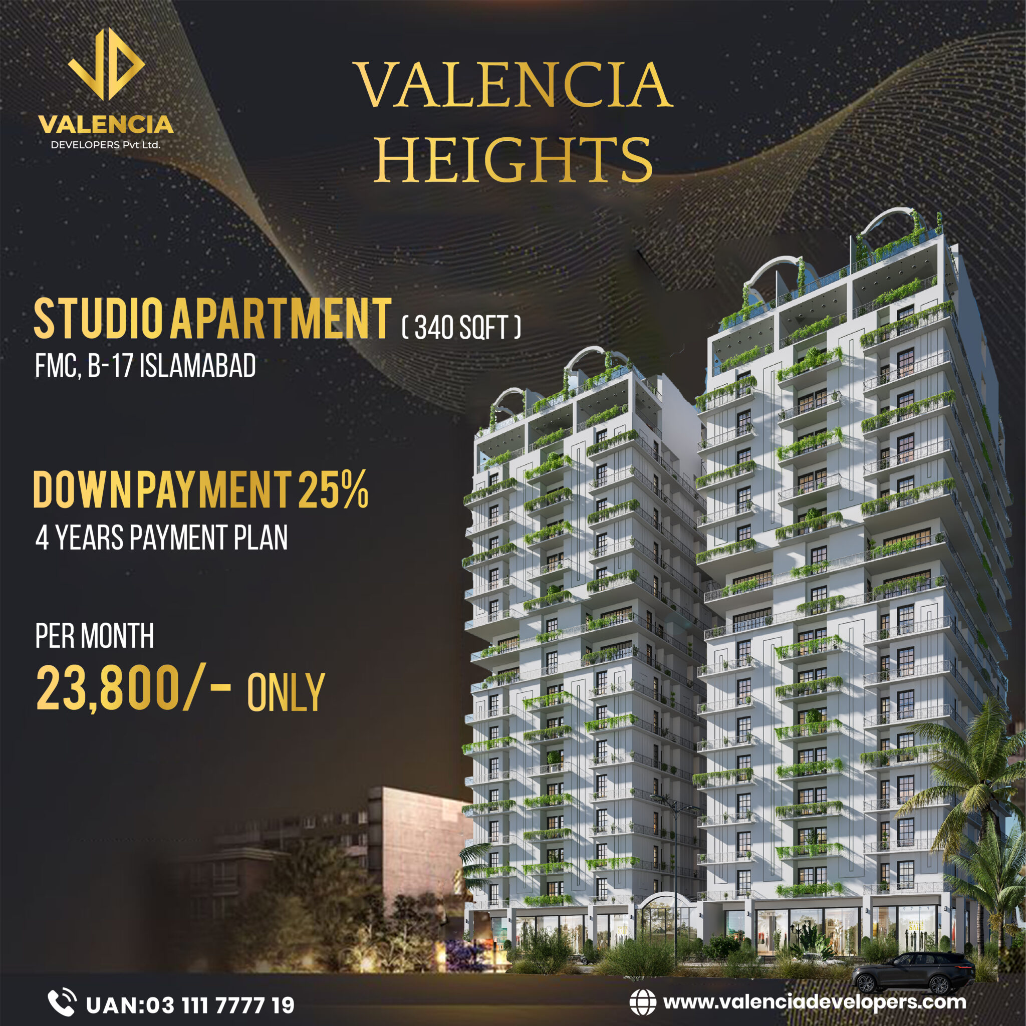 Valencia Heights | FMC, B-17, Islamabad | Valencia Developers